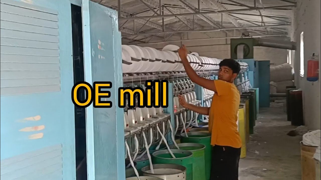 OE mill. How to replace waste cotton threads, கழிவு பஞ்சு நூல்கள் ஆக ...