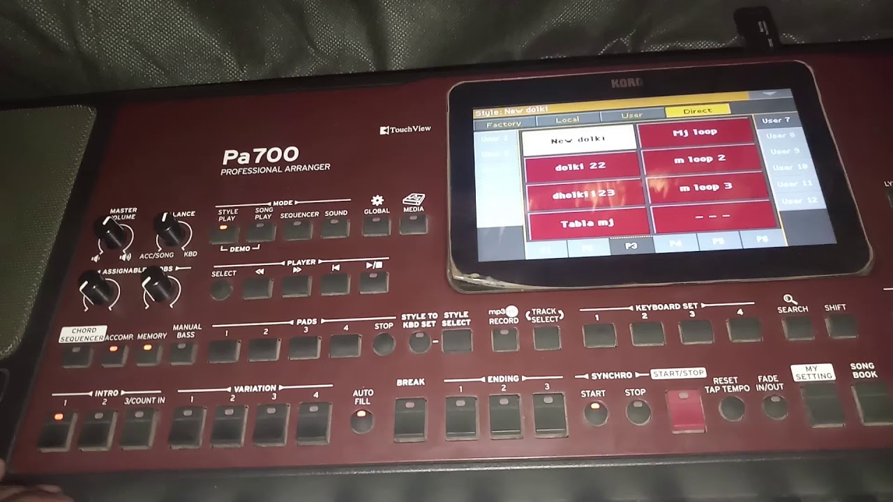 Korg pa700 new style - YouTube