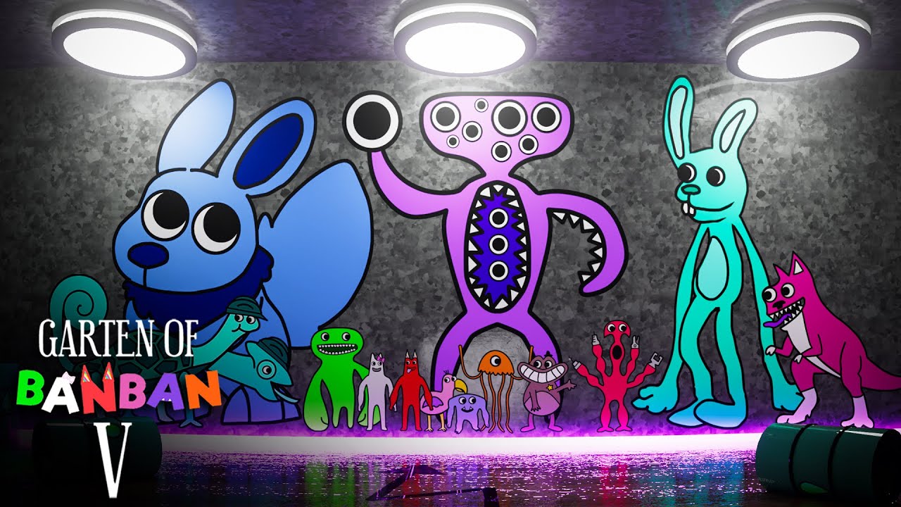 Garten of Banban 5 - ALL NEW BOSSES + SECRET ENDING (Gameplay #41 ...