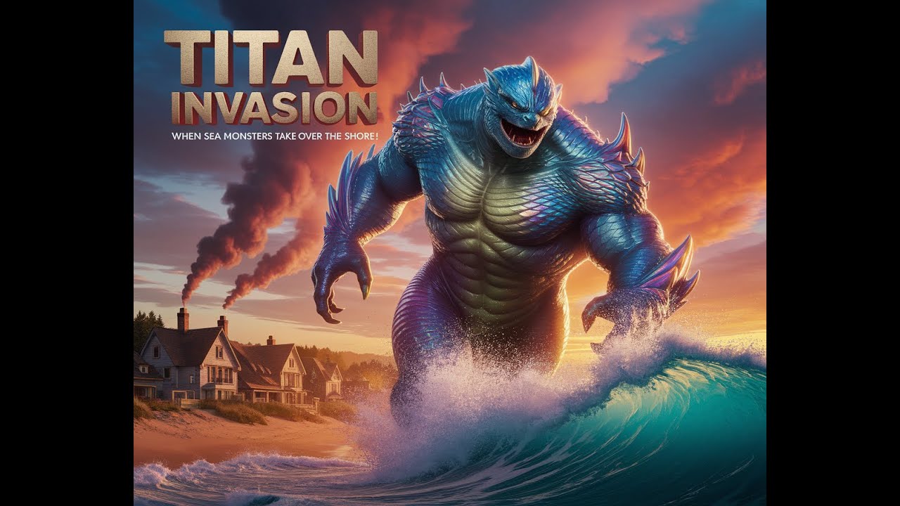 $10 AI Challenge -TITAN INVASION: When Sea Monsters Take Over the Shore ...