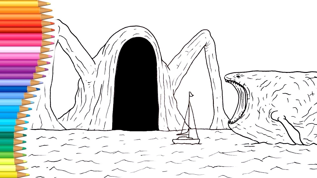 How To Draw Sea Eater And Bloop Epic Moment - Step by Step - YouTube