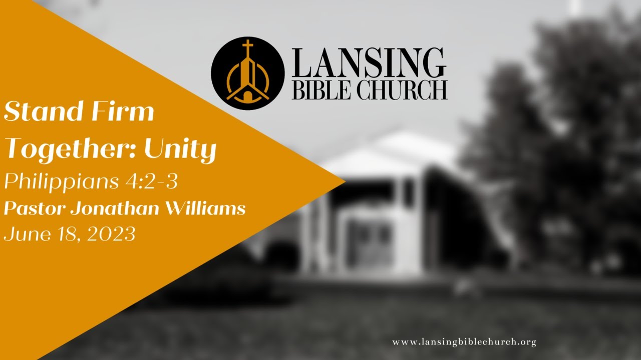 Stand Firm Together: Unity (Philippians 4:2-3) - YouTube