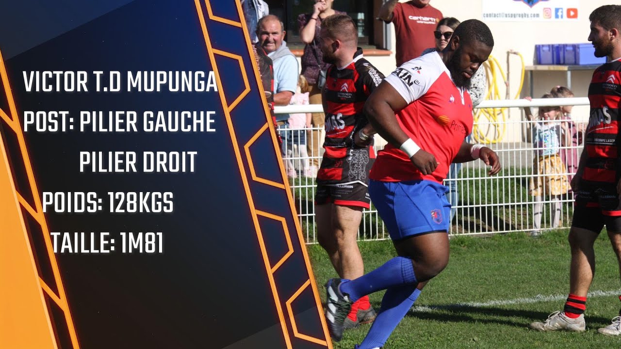 Victor T.D Mupunga France rugby saison 2022/23 - YouTube