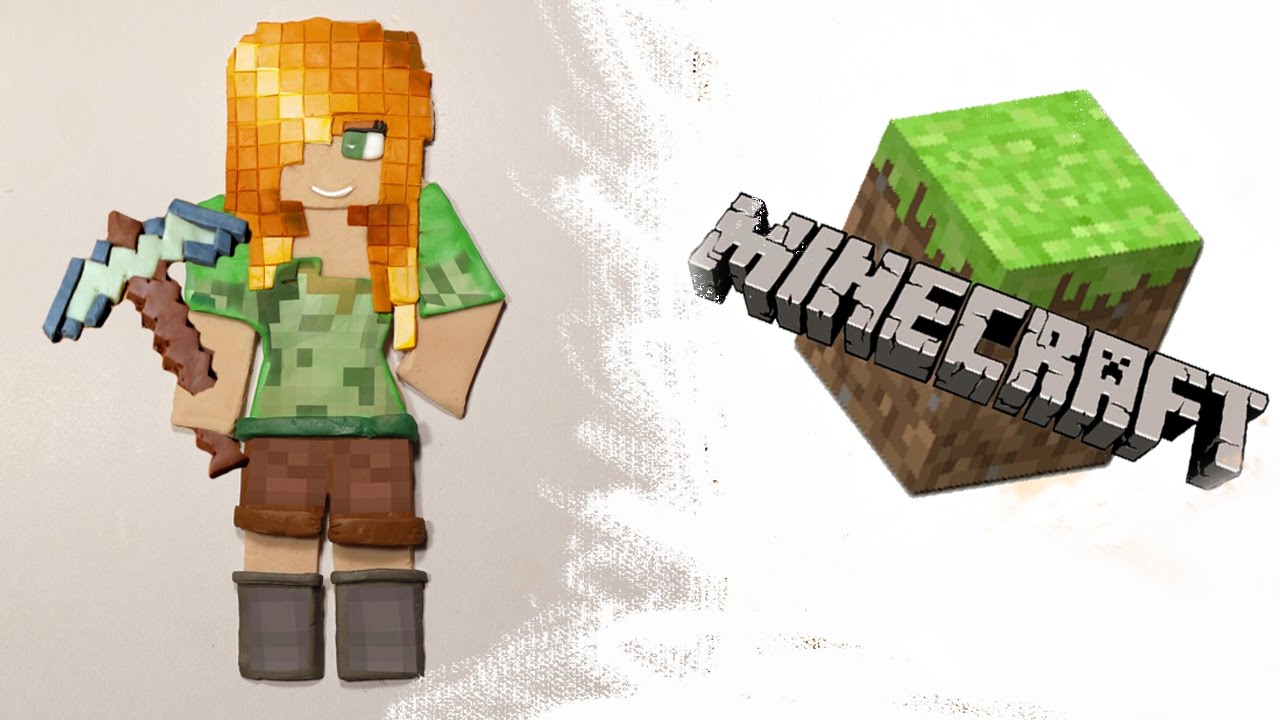 How to make a Alex in Minecraft clay Play Doh plasticine - YouTube