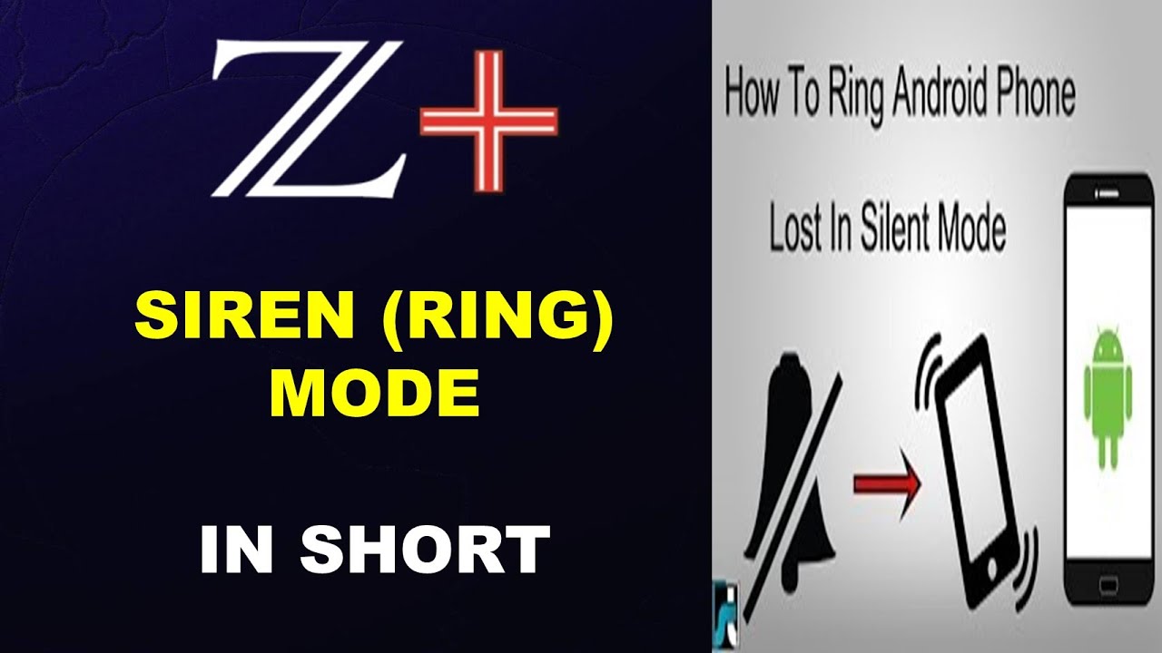 SIREN (RING) MODE FEATURE IN SHORT - YouTube