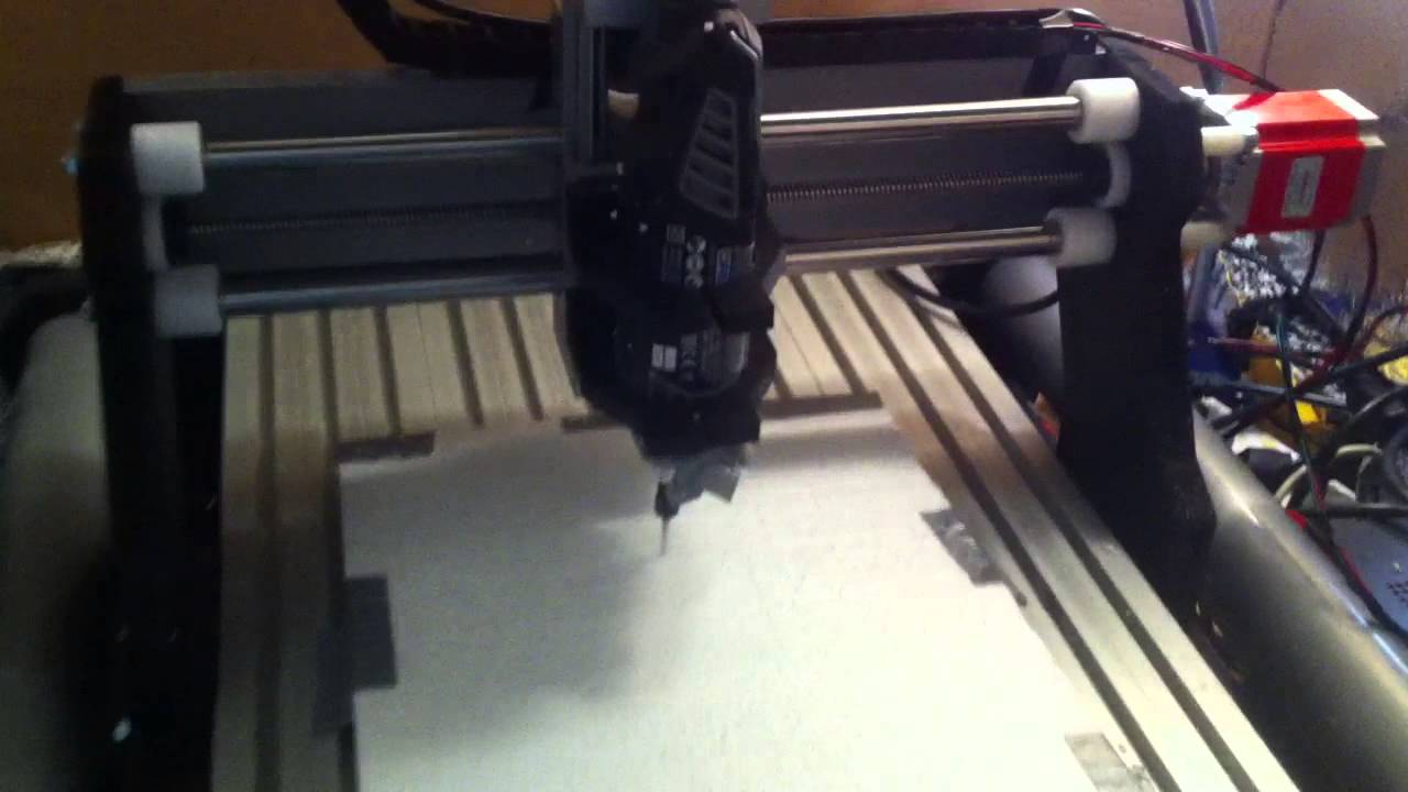 Testing my probotix Fireball V90 cnc - YouTube