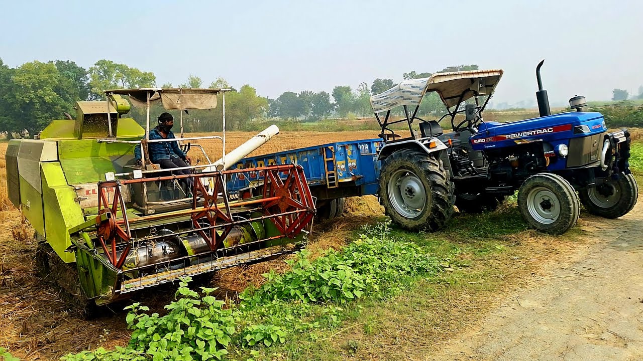 CHAIN HARVESTER CUTTING PADDY | MINI COMBINE CUTTING VIDEO - YouTube