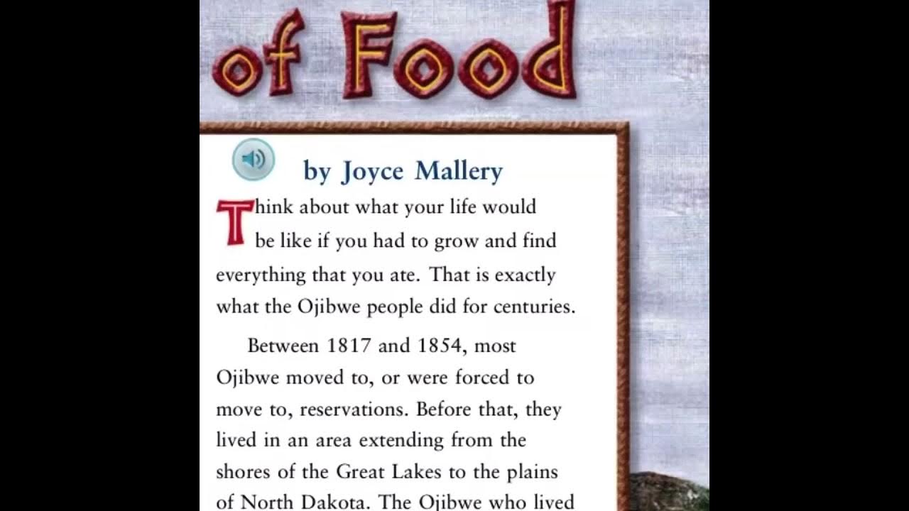 Four Seasons of Food Journeys 5th Grade - YouTube