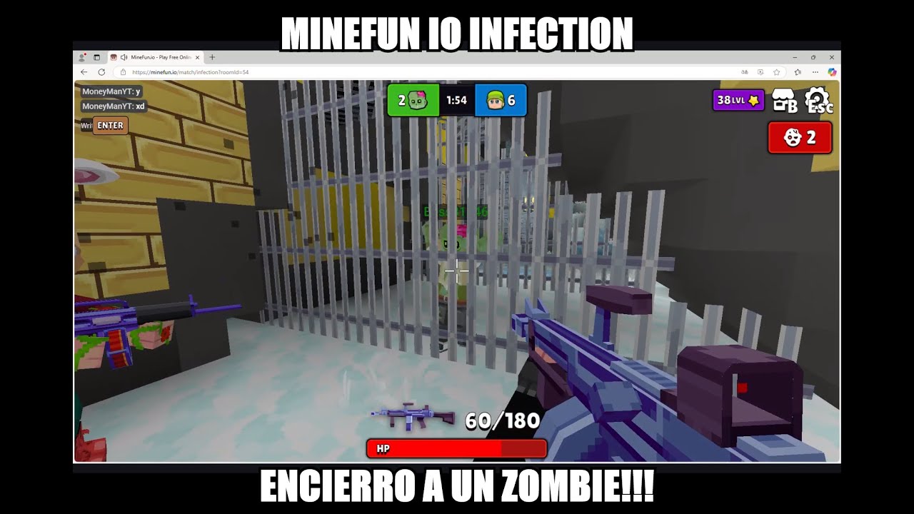 MineFun io Infection #31 Encierro a un zombie |Road to level 40 - YouTube