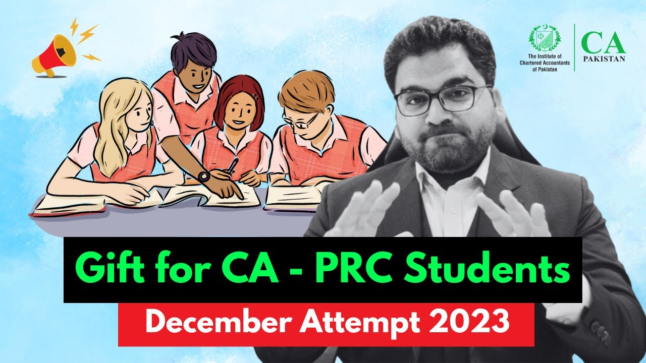 Good News for CA PRC Students appearing in December 2023 Attempt - YouTube