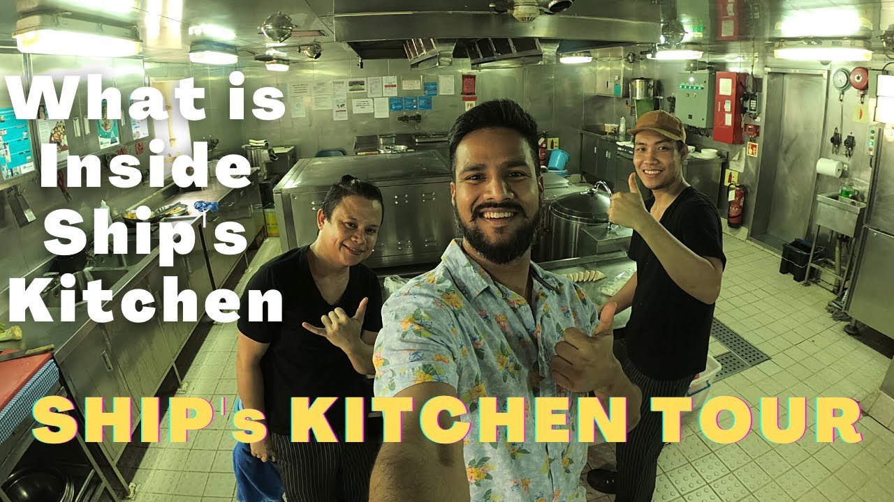 Complete Kitchen tour of a Mega Ship | Ship's Galley | Ship's Kitchen ...