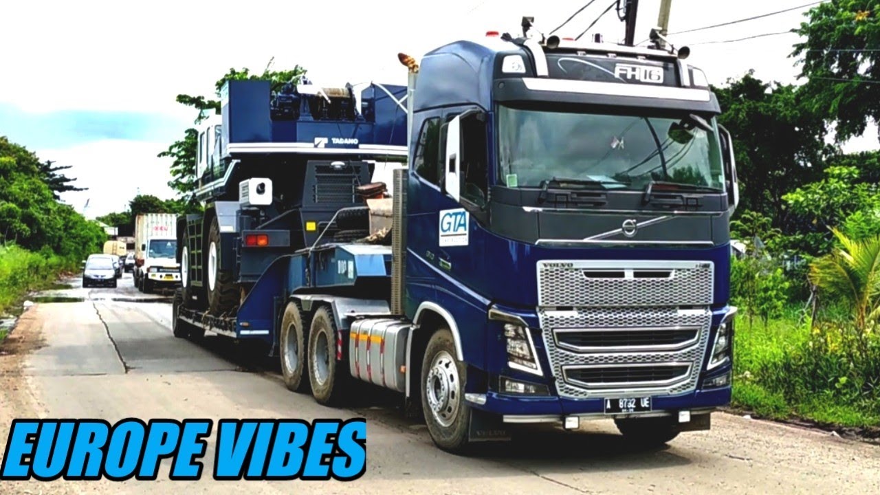 PESONA JALAN CACING DENGAN TRUK EROPA NYA. VOLVO FH16 610, SCANIA ...
