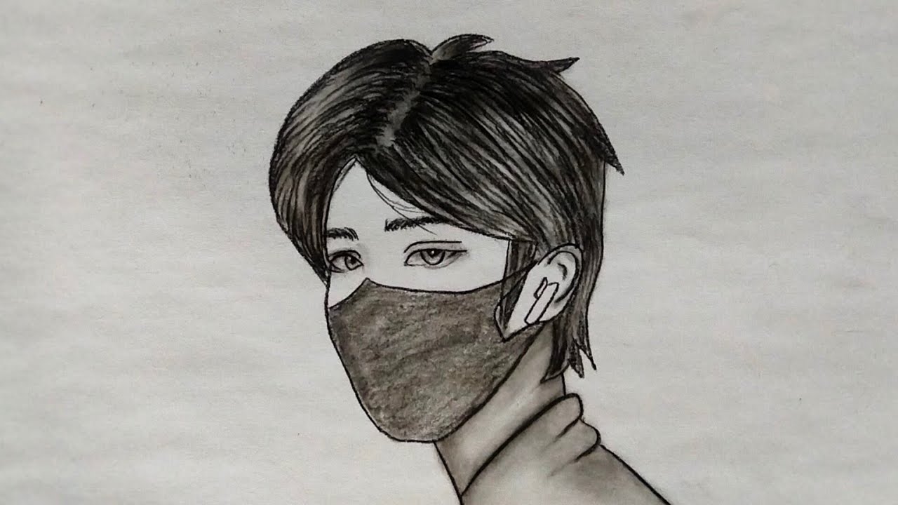 How to draw a handsome man || Man portrait drawing step by step || Easy ...