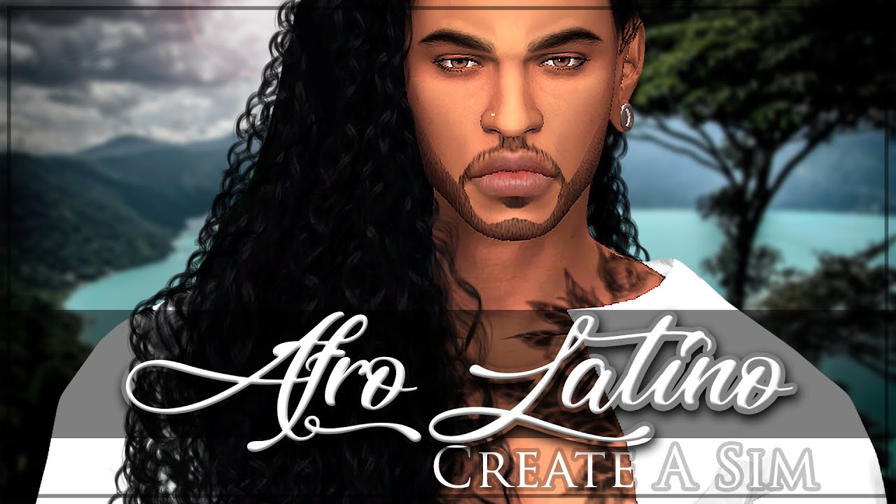 Afro Latino | The Sims 4 - Create A Sim | CC Included - YouTube