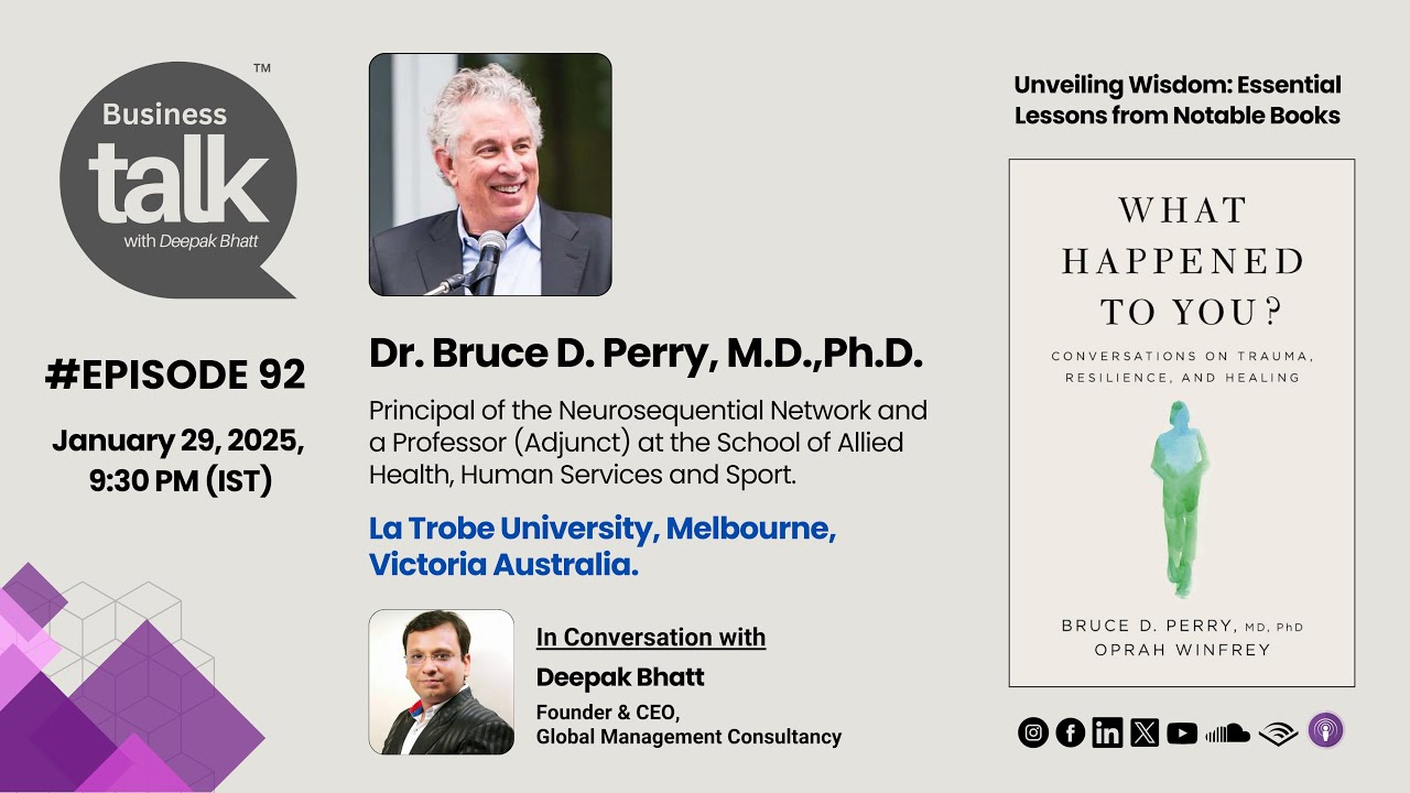 What Happened to You? Dr. Bruce D. Perry on Trauma, Resilience ...