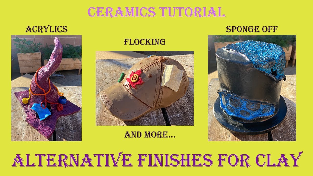 Alternative Finishes For Clay: Ceramic Tutorial - No Firing - Painting ...
