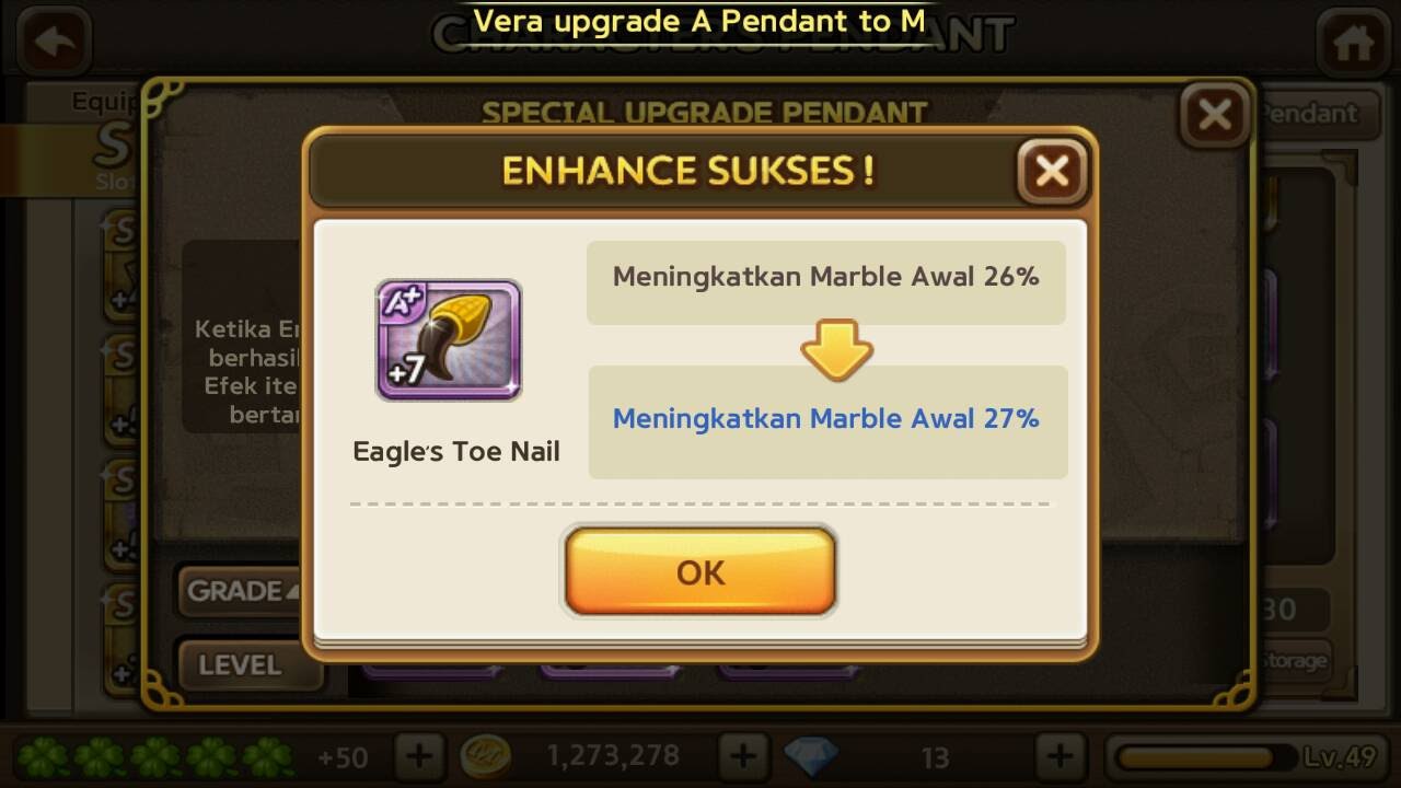 [LINE LET'S GET RICH] Enhance A+ Pendant to MAX and Get A+ Material ...