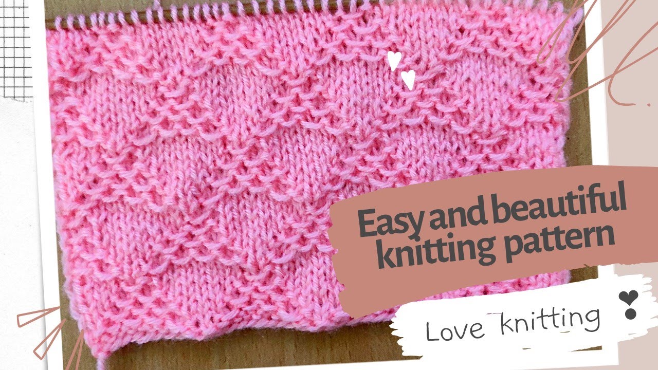 knitting design#31 - YouTube