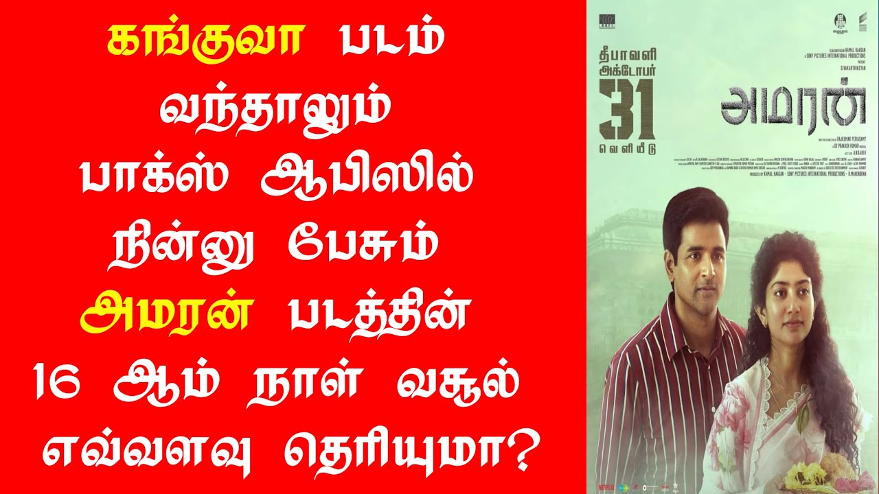 Amaran Day 16 Box Office Collection | Amaran Today Collection | Amaran ...