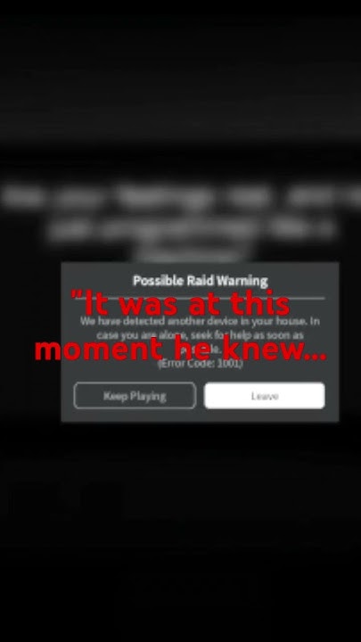 ERROR CODE 1001 IS REAL!😨 (Rarest error code) Roblox - YouTube