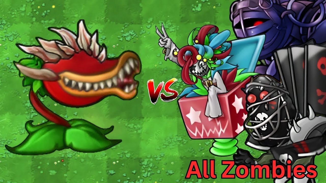 Cherry Pea Chomper vs Every Zombie in PVZ Fusion - YouTube