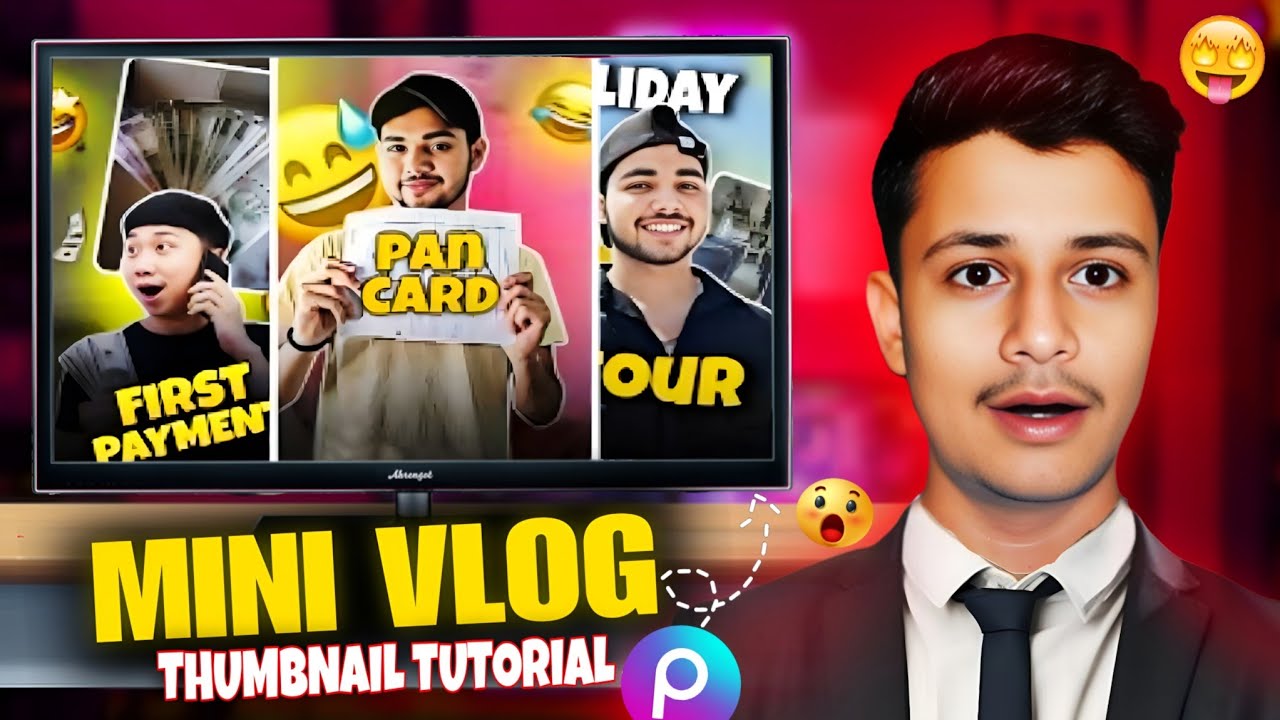 Mini Vlog Ka Thumbnail Kaise Banaye | Mini Vlog Thumbnail Tutorials in ...