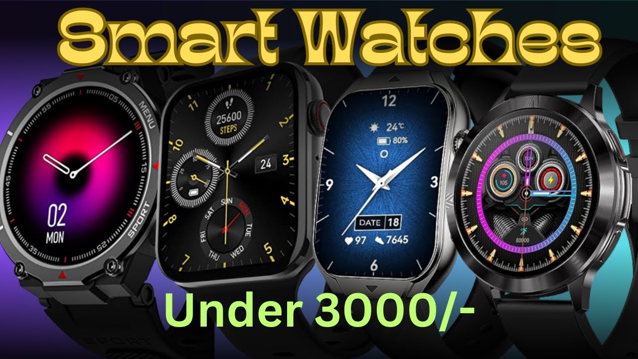 🔥Top 5 Smartwatches Under 3000 in India || Best Smartwatches Under 3000 ...