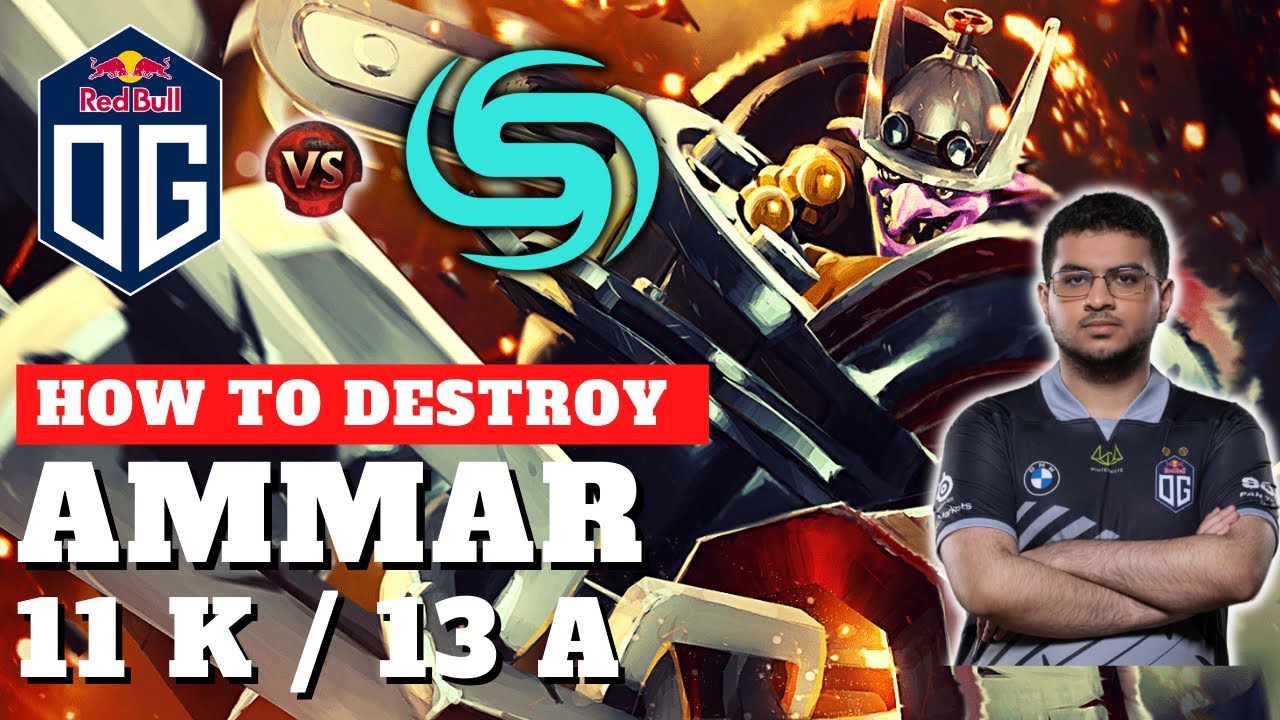 AMMAR TIMBERSAW POV | OG vs SONIQS | TI11 GROUP STAGE | How they play ...