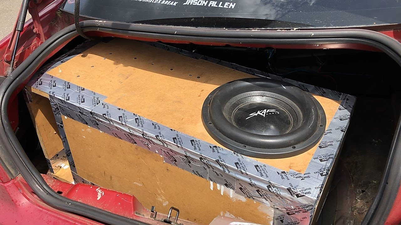 BUDGET 12" TRUNK BUILD BANGING ON A BUDGET! - YouTube