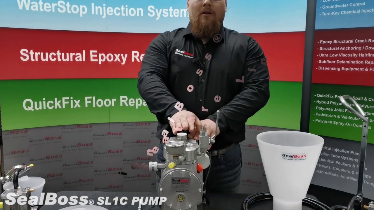 SEALBOSS SL1C PUMP FOR POLYURETHANE CRACK INJECTION - YouTube
