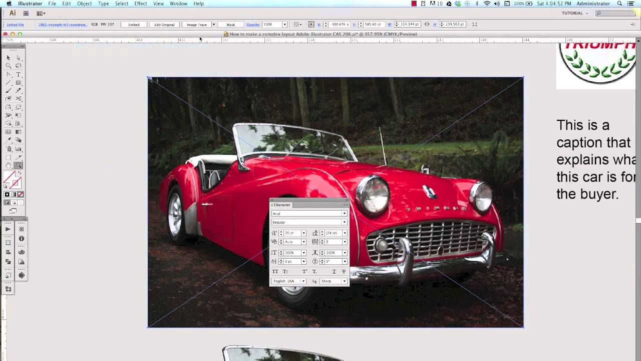 Adobe Illustrator Tutorial: LAYOUT and TYPE - YouTube