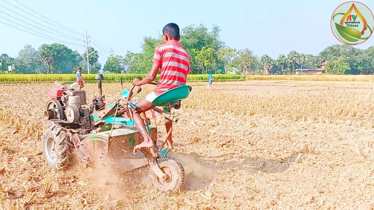 Amazing Power Triller Machine Driving Video | Driving Power Tiller ...