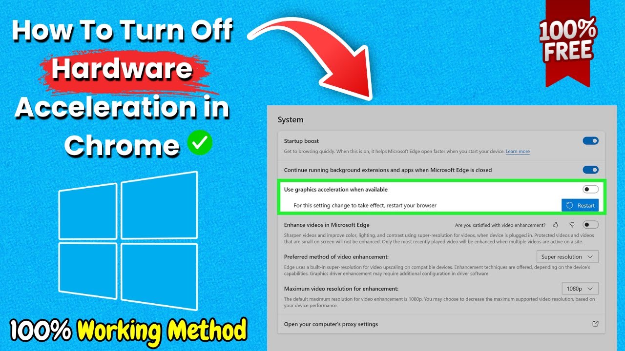 How To Turn Off Hardware Acceleration in Chrome - YouTube