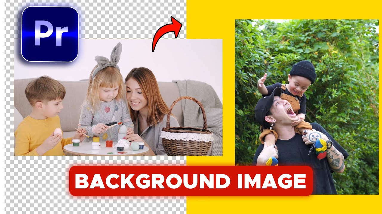 How to Add a Background Picture in Adobe Premiere Pro - YouTube