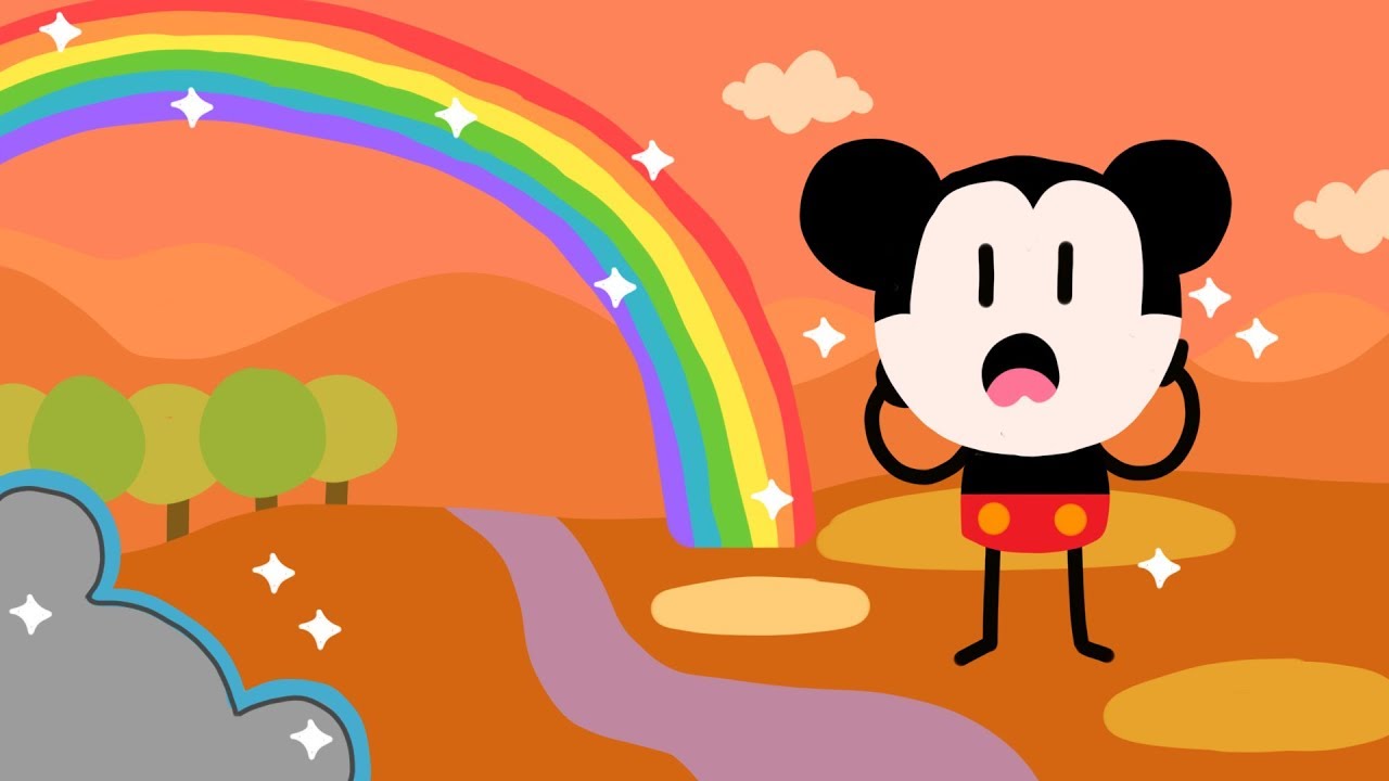 RAINBOW MICKEY DRAWING - YouTube