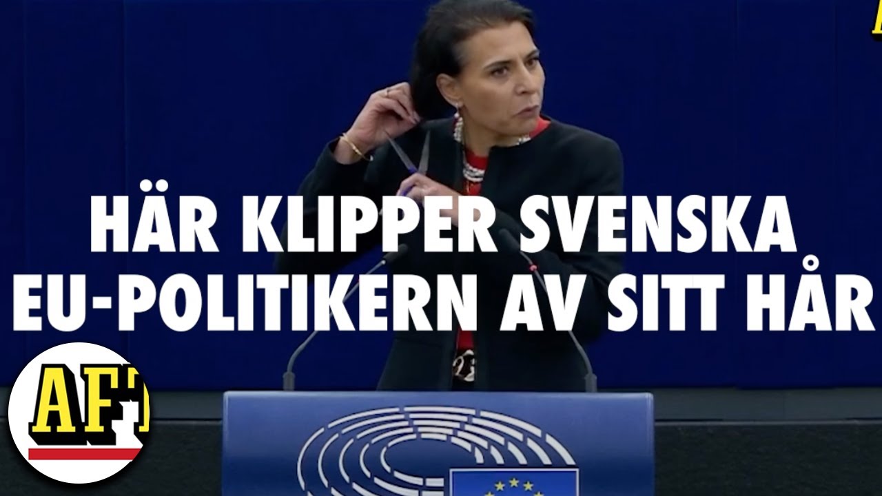 Se svenska politikerns starka tal - klipper av sig håret som stöd för ...