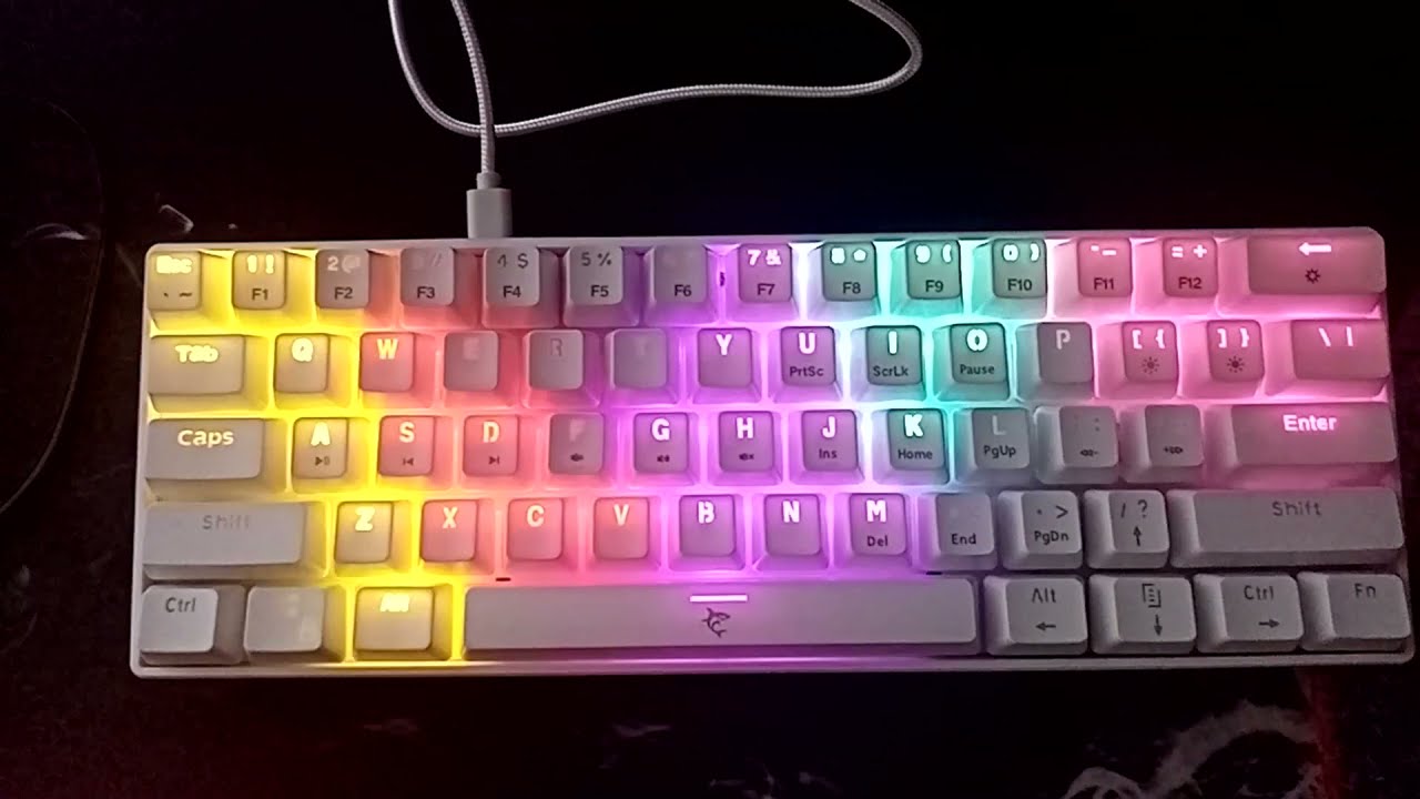 UNBOXING KEYBOARD WHITE SHARK SHINOBI - YouTube