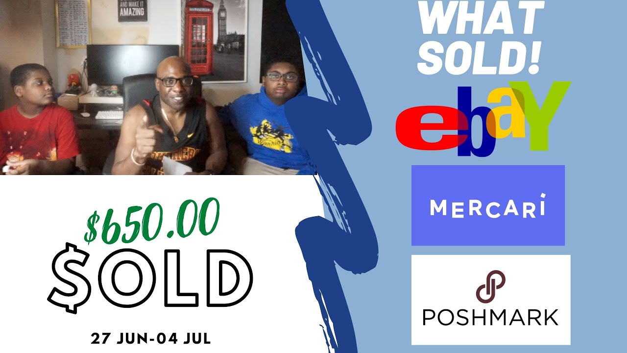 $650 Dollars in a week | What sold ebay Mercari Poshmark and GOAT - YouTube