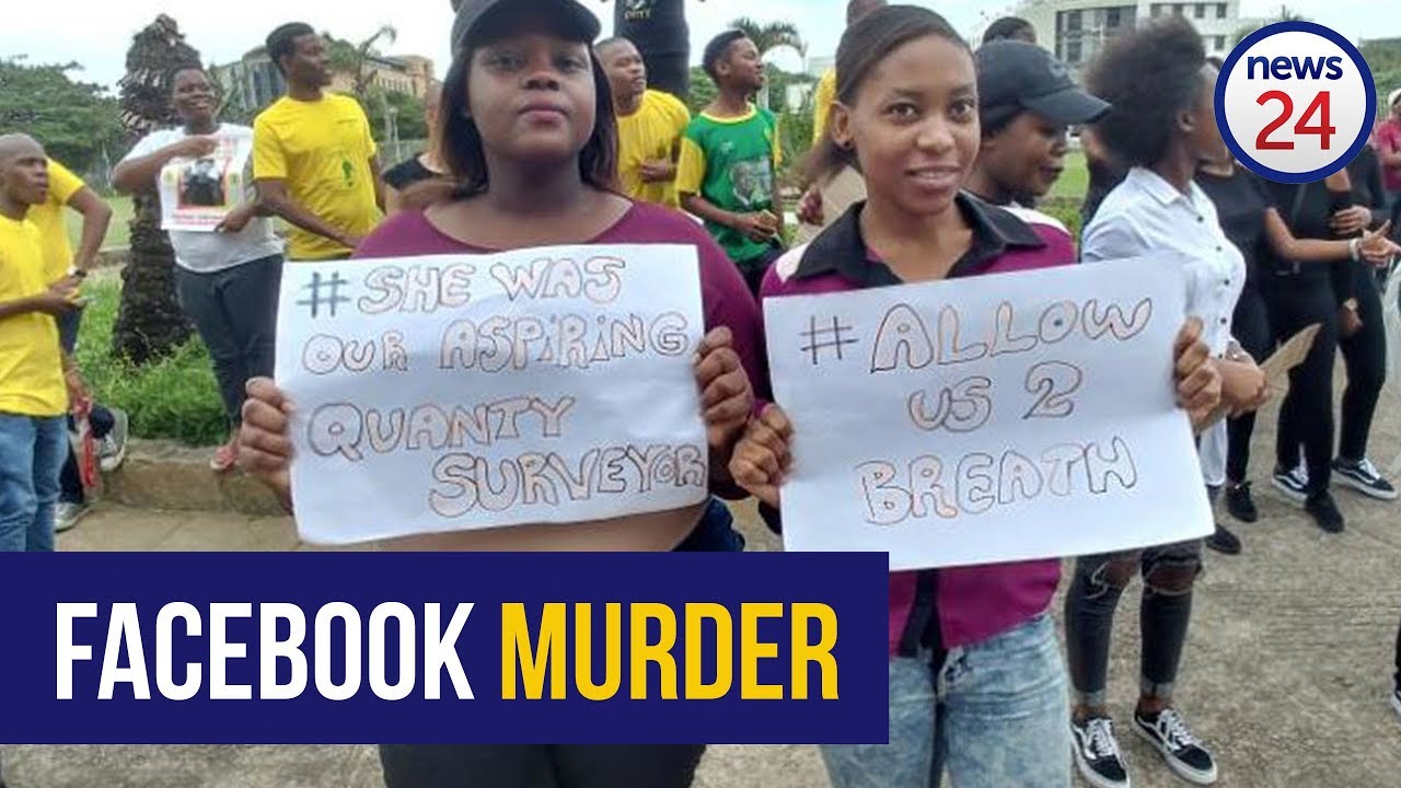 Massive crowds as 'Facebook murder' accused appears in court - YouTube