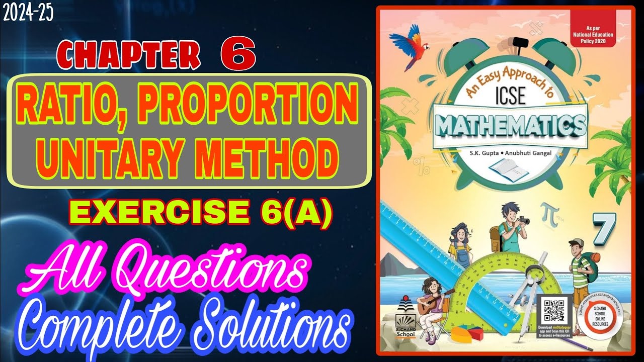 Ratio, Proportion and Unitary Method Class 7 | Mathematics Chapter 6 ...