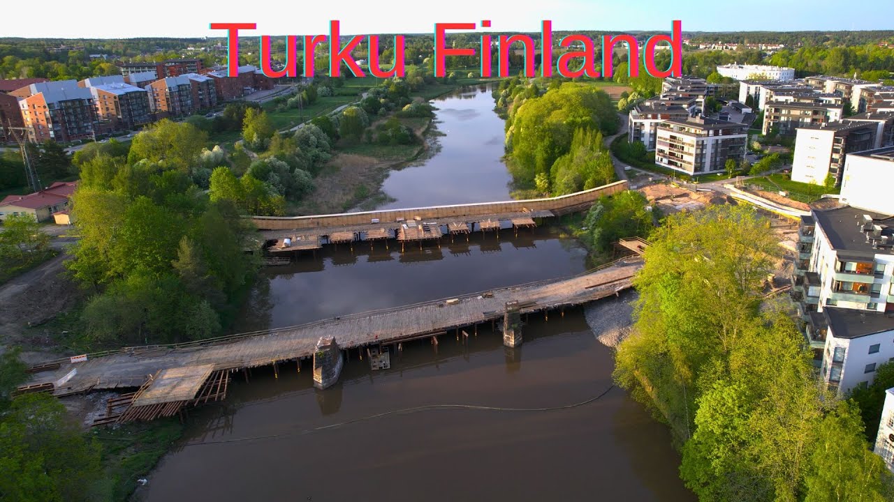 Flying High: 4k Footage of Turku Bridge Construction! - YouTube
