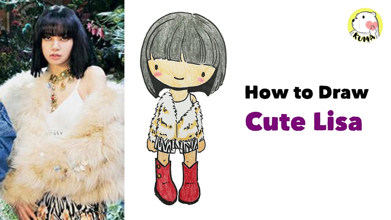 How to Draw Lisa (Blackpink) / Cute and Easy - YouTube