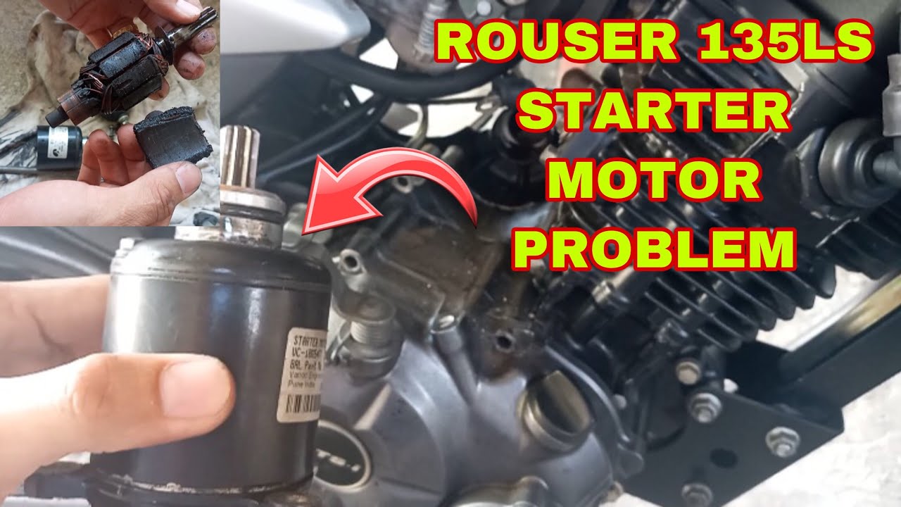 Rouser 135 Starter Motor Paano malalaman kung sira na o pwede pa - YouTube