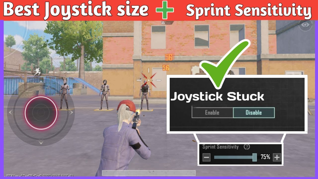 BEST JOYSTICK SIZE AND SPRINT SENSITIVITY ️ FIX JOYSTICK STUCK PROBLEM ...