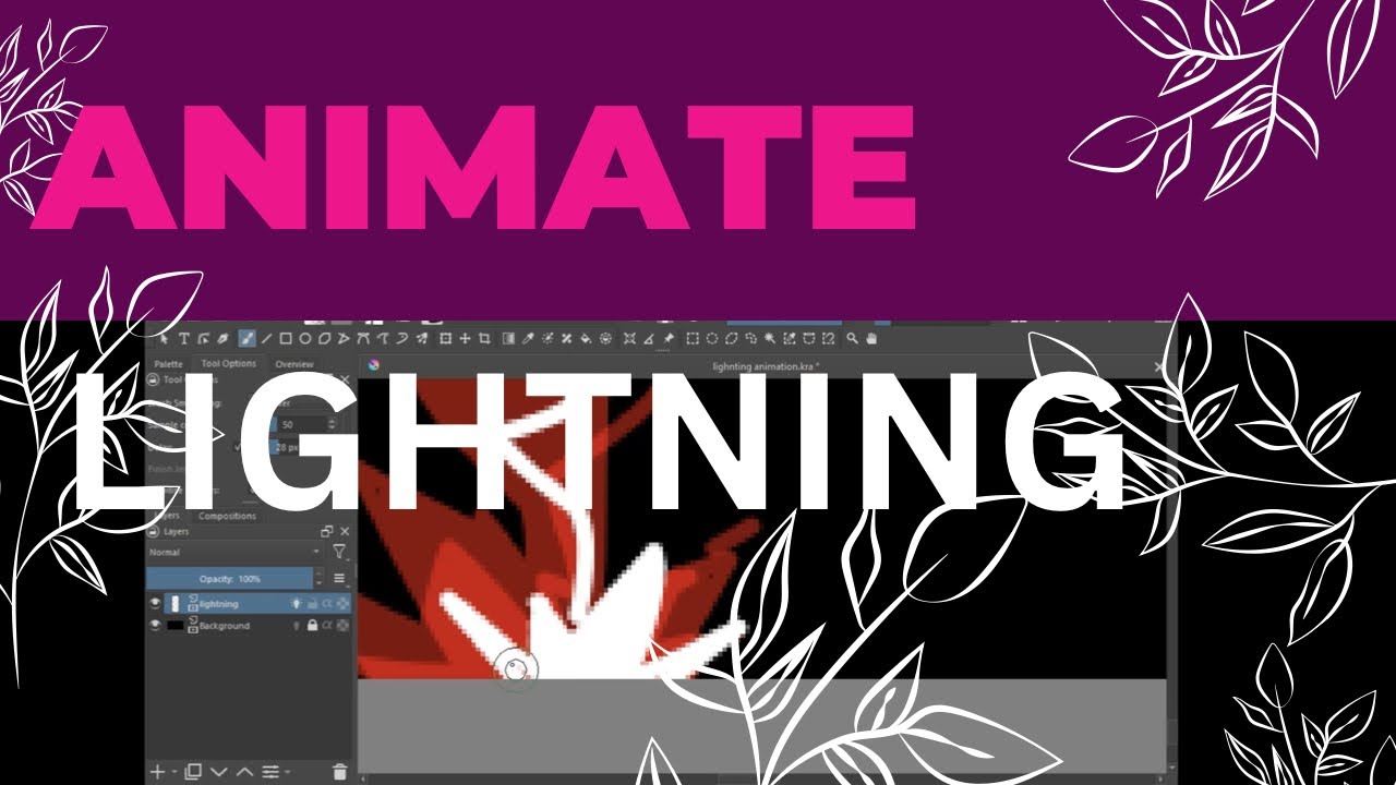 How to Create Realistic Lightning in Krita ⚡ - YouTube
