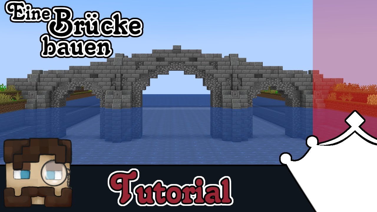 Minecraft BRÜCKE BAUEN! - Minecraft Steinbrücken Tutorial - Mittelalter ...