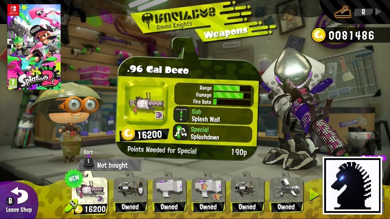 NS Splatoon 2 - Ammo Knights Update #27: .96 Gal Deco - YouTube