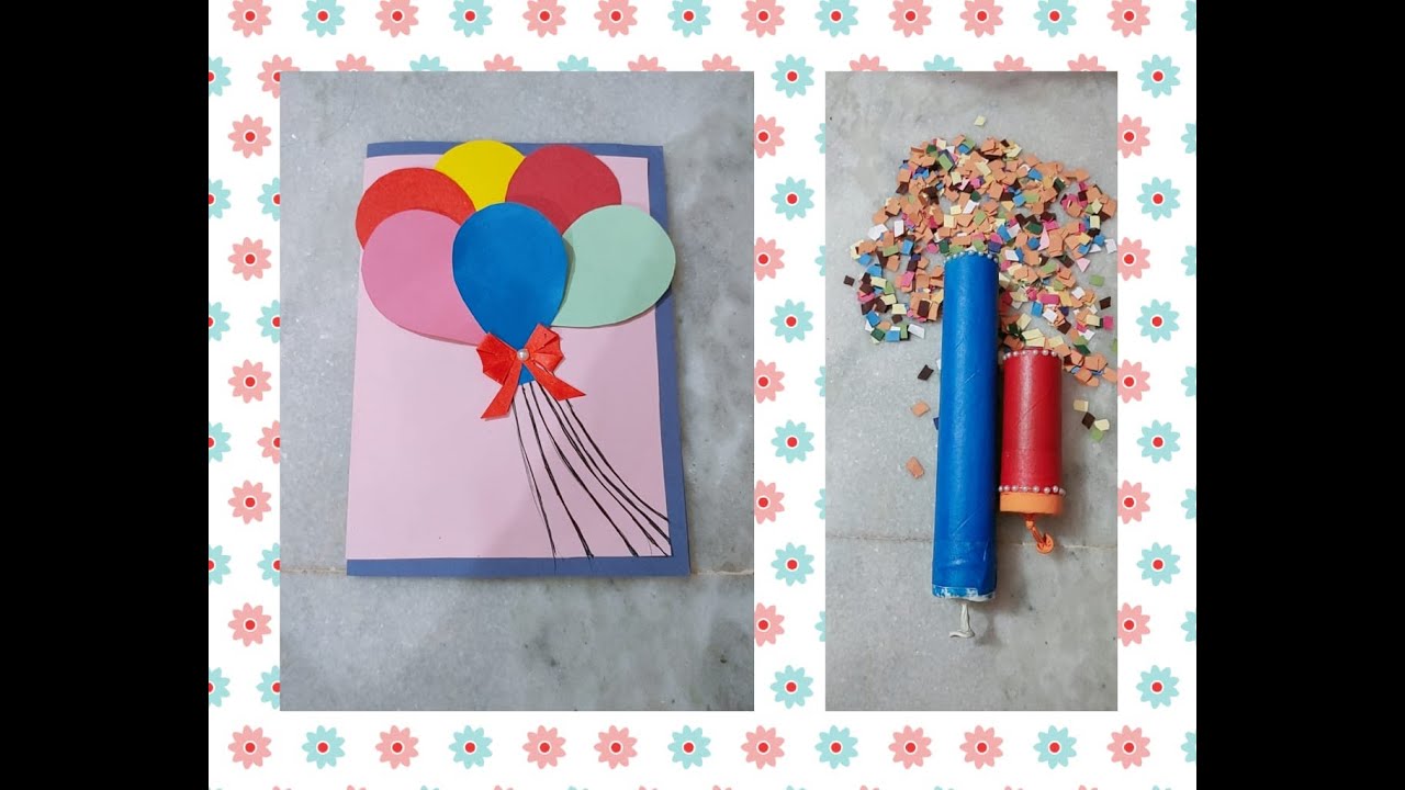 How to make Birthday Popper & Card - YouTube