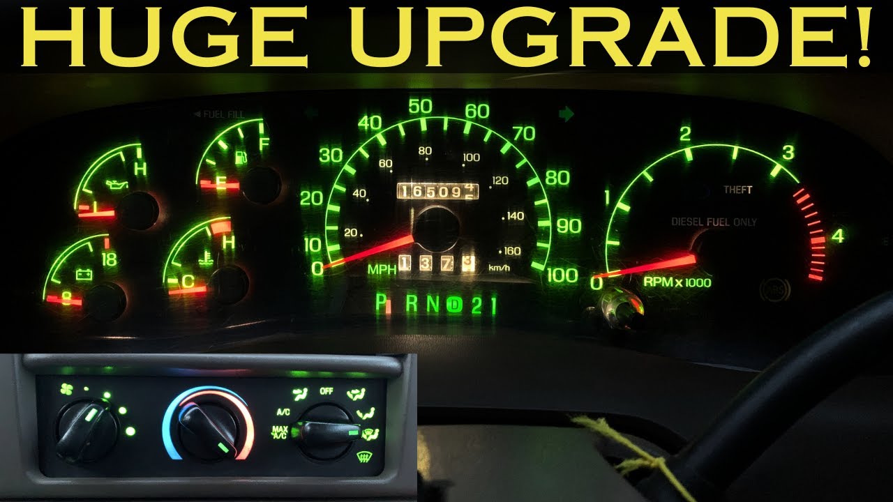 Ford Truck LED Swap: Dash Lights and Climate Controls - YouTube