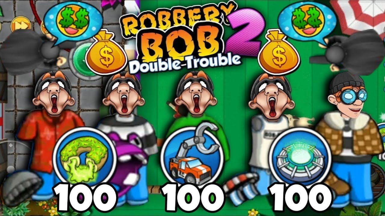 Robbery Bob 2 - All Costumes Funny Gameplay Part 415 - YouTube
